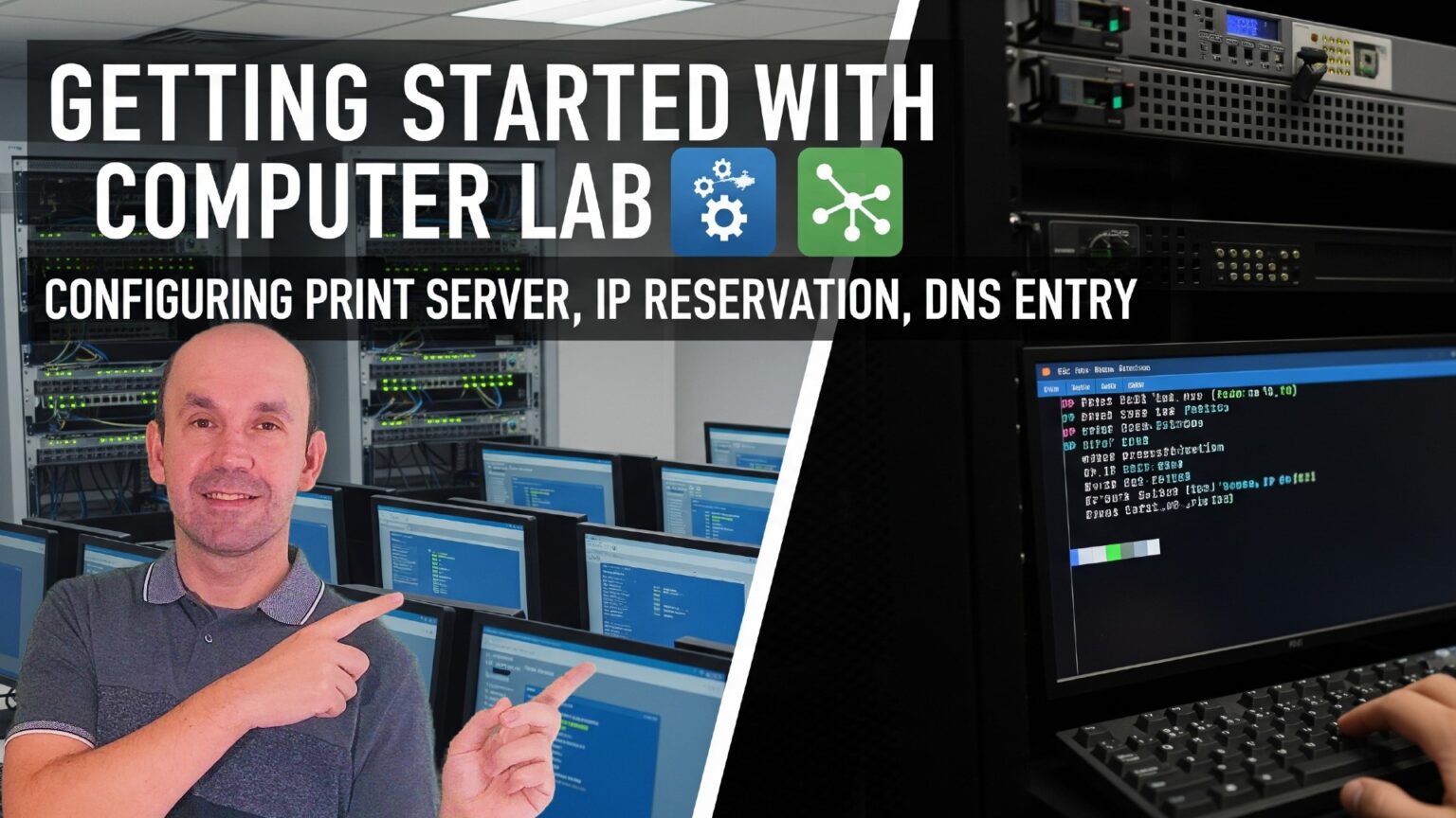 Getting started with Computer Lab, Configuring Print Server, IP ...